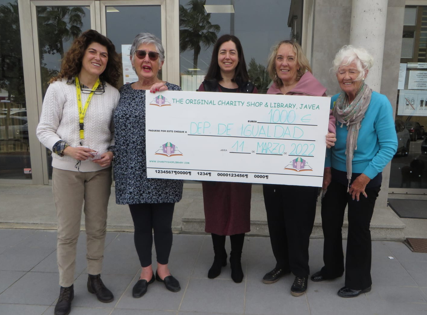 The Original Charity Shop hands over 1,000 euros to Department of ...